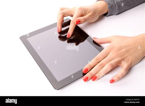 Tablet Typing Hi Res Stock Photography And Images Alamy