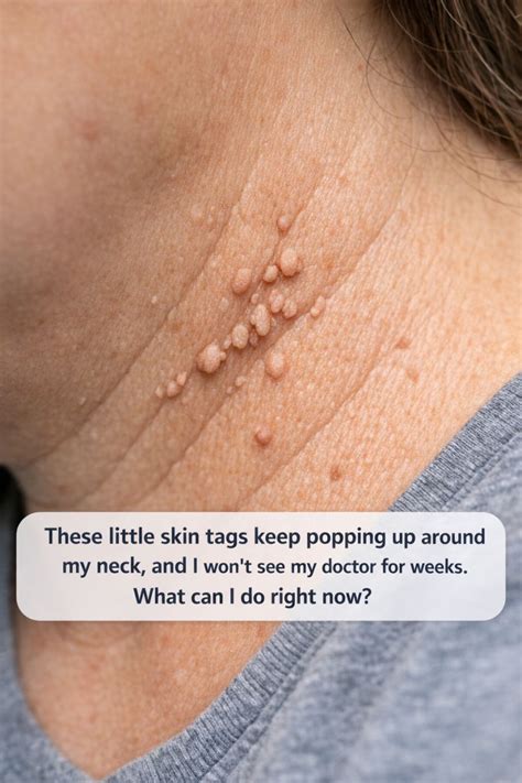 These Little Skin Tags Keep Popping Up Around My Neck And I Wont See