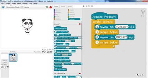 mBlock ile Arduino LED Yakma Uygulaması BlogKod