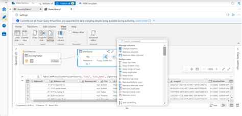 data wrangling with power query in azure data factory