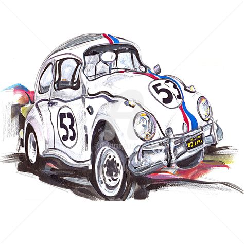 Herbie Car Drawing