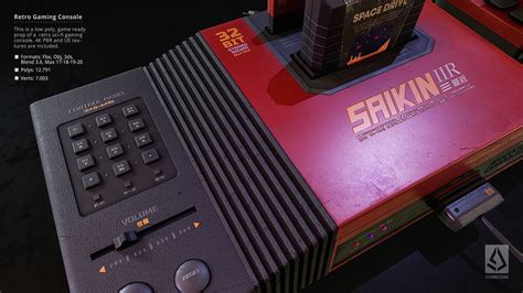 3d Model Retro Sci Fi Japanese Gaming Console Ue5 Low Poly Pbr Vr Ar Low Poly Cgtrader