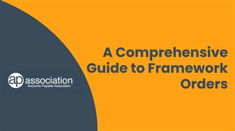A Comprehensive Guide To Framework Orders What Are They Pros Cons