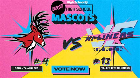 National High School Mascot Bracket Round 1 Vote For Bonanza Antlers