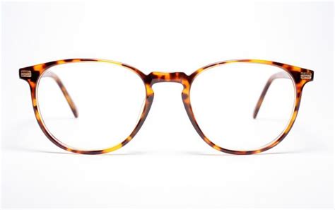 Premium Ai Image Retro Horn Rimmed Glasses On White Background