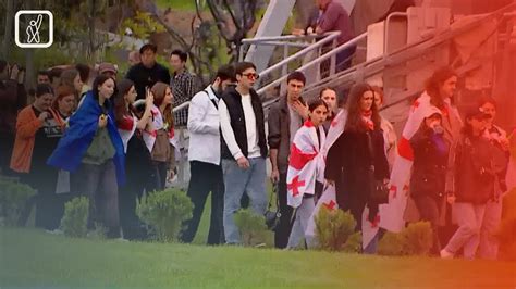 პროტესტი რუსული კანონის წინააღმდეგ — აქციის მონაწილეები ევროპის მოედნიდან დაიძრნენ Youtube