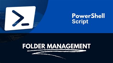 Folder Management Powershell Script Youtube