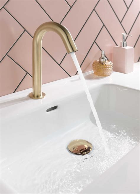 Sensor Basin Mixer Brushed Brass Just Taps