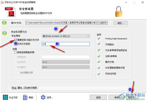 万彩办公大师如何对pdf文档进行加密解密？ 万彩办公大师pdf安全加密解密工具的方法教程 极光下载站