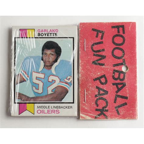 1973 Topps Football Card Fun Pack With 10 Cards Pristine Auction
