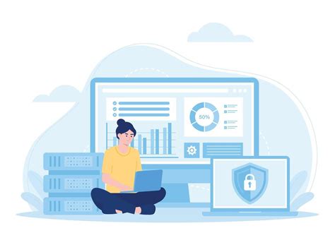 Secure Sockets Concept Flat Illustration 46100923 Vector Art At Vecteezy