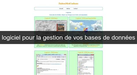 Logiciel Pour La Gestion De Vos Bases De Données Base De Donnée