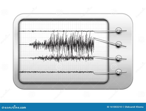 Seismograph Recording Seismic Activity And Detecting An Earthquake