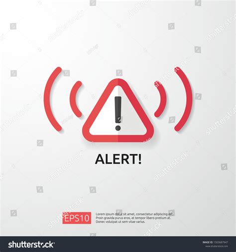 Attention Warning Attacker Alert Sign Exclamation Stock Vector Royalty