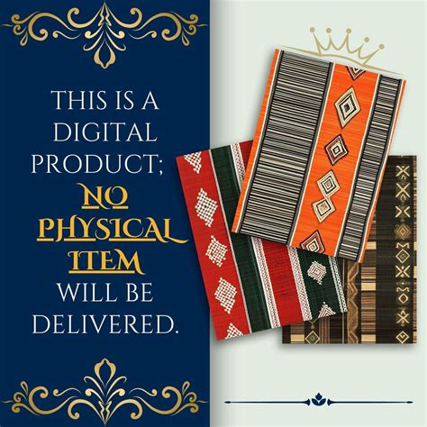 Philippine Kalinga Textile Inspired Seamless Digital Paper Set 14