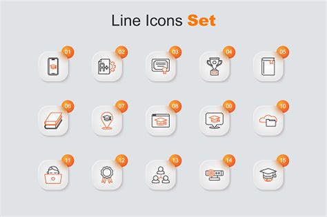 지구본 웹 카메라 온라인 수업 졸업장과 교육 학생 작업 노트북 클라우드 온라인 라이브러리 말풍선 및 아이콘에 졸업 모자를
