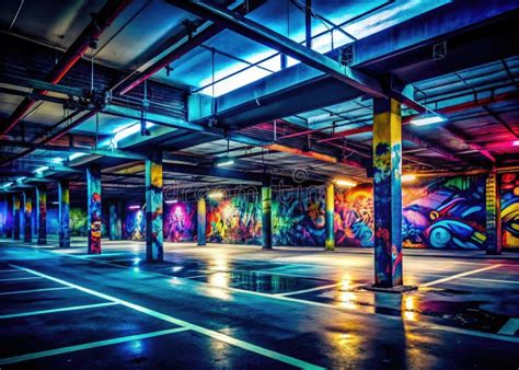 Nocturnal Urban Art Explosion Silhouetted Graffiti Illuminates A Vast
