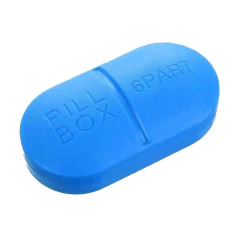 Yonrjhukm Portable Vc Box Weekly Vc Organizer Six Space Vitamin C