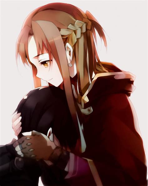 Asuna Embracing Kirito R Swordartonline