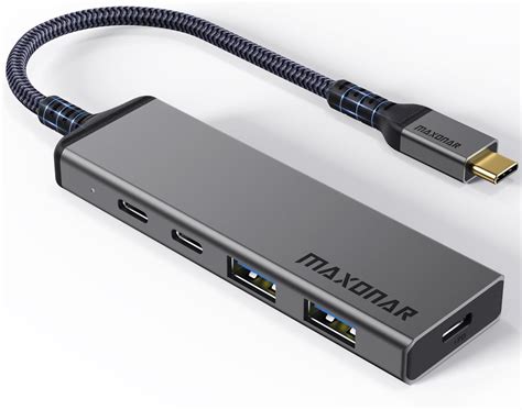 Amazon Com Maxonar USB C HUB Multiple USB Hub Adapter With W PD Port Gbps Type C