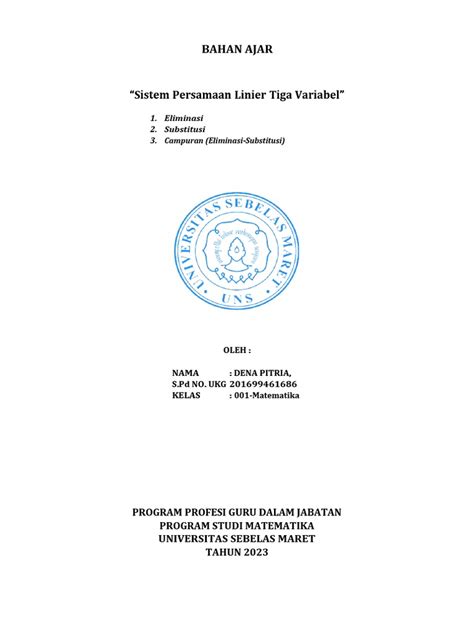 Bahan Ajar Pdf Metode And Bahan Ajar Sains And Matematika