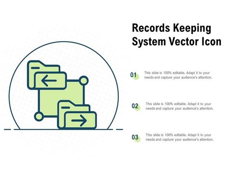 Records Keeping System Vector Icon Ppt Powerpoint Presentation Model