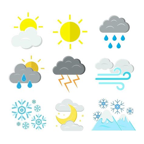 Weather Pack Vector 36005326 Vector Art At Vecteezy