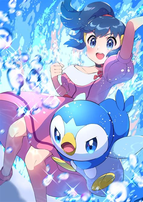 Dawn And Piplup Pokemon And 2 More Drawn By Pon Yui Danbooru