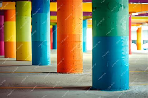 Premium Photo Exploring An Underground Mall Parking Lot With Artistic