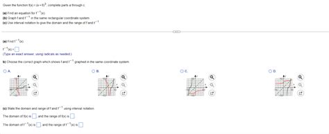 Solved Given The Function F X X 6 Complete Parts A Chegg Com