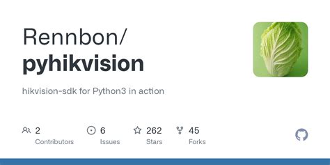 GitHub Rennbon Pyhikvision Hikvision Sdk For Python In Action