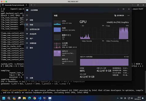 llama 3 8b and 70b inferences on intel® core™ ultra 5 llama cpp vs ipex