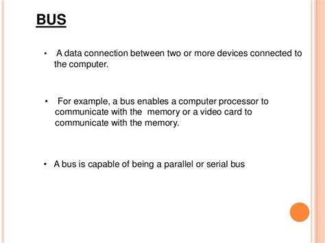 types of buses