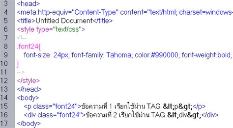 การเขียน Css มาเรียนรู้เบื้องต้นในการสร้างเว็บไซต์