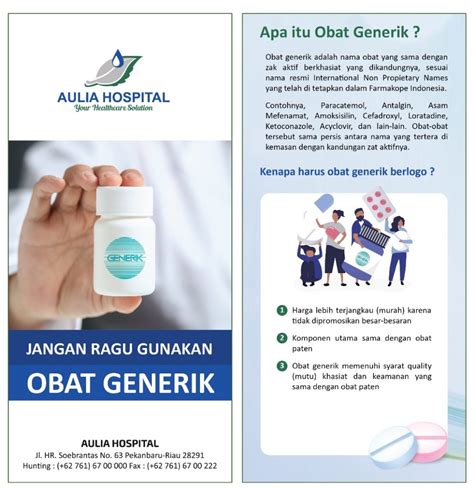 Penggunaan Obat Generik Aulia Hospital Official