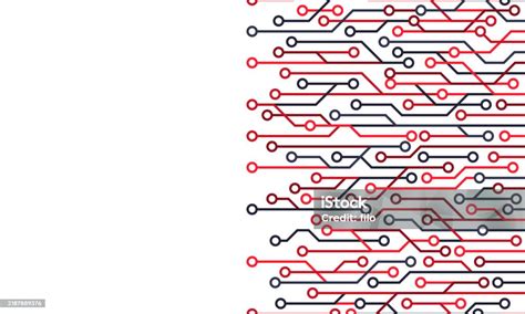 Circuit Connection Networking Abstract Background Pattern Border Stock Illustration Download