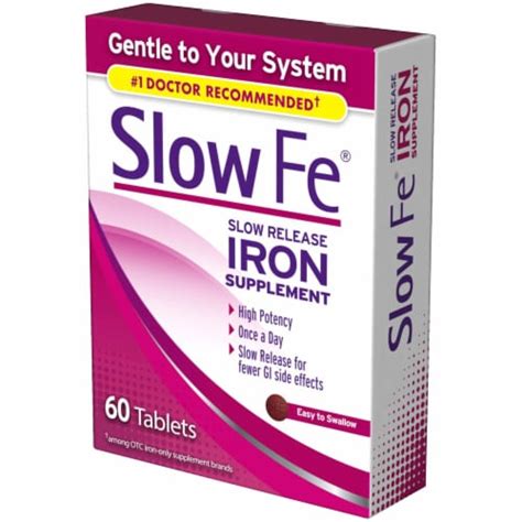 Slow Fe Slow Release Iron Supplement Tablets 60 Ct Kroger