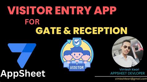 Streamline Visitor Entry Management With Appsheet Appsheet Tutorial Youtube