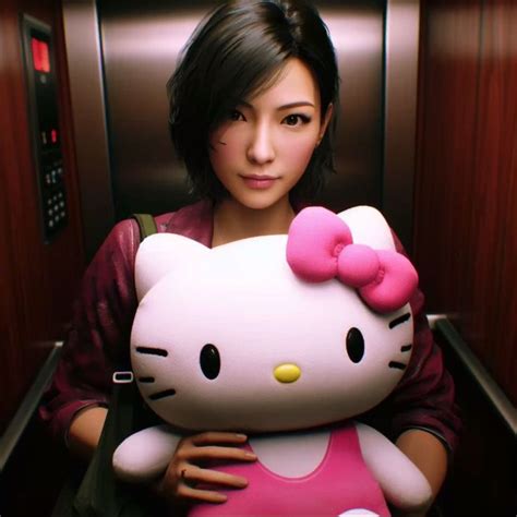 Ada Wong Holding A Hello Kitty Plushie C Hello Kitty Plushies Kitty