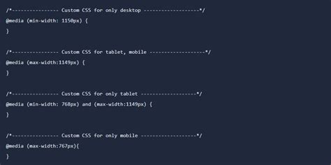 Theme Settings Custom Css