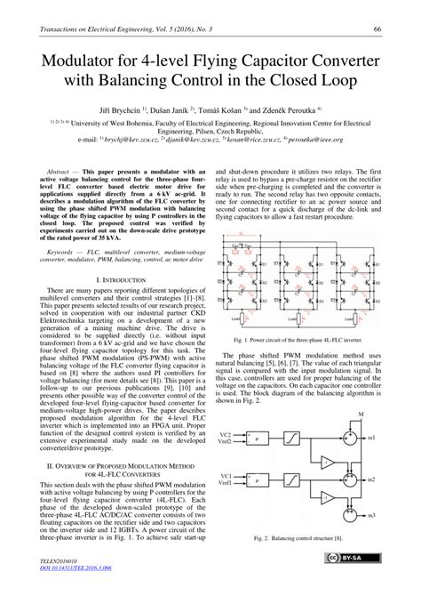 Pdf Modulator For 4 Level Flying Capacitor Converter With Balancing