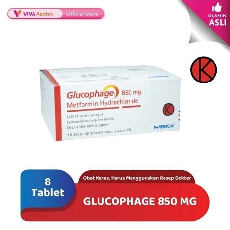 Jual Glucophage 850 Mg 8 Tablet Shopee Indonesia
