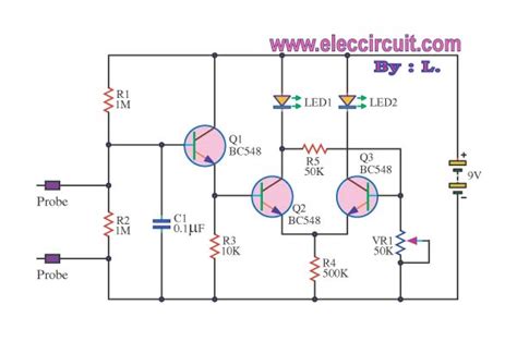 Lie Detector Schematic Diagram Circuit Diagram