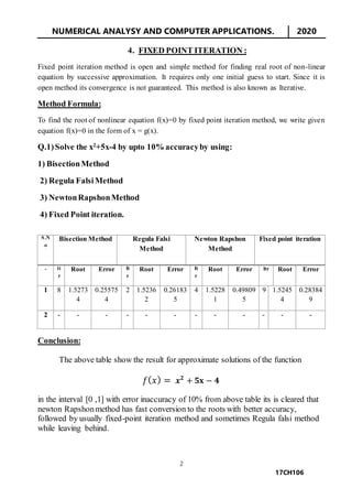 Numerical Analysis And Computer Applications DOCX