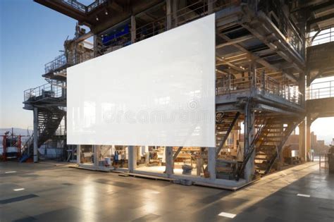 Ideal Project Setup Scaffold And Building Mock Up Essential For Construction Planning Stock