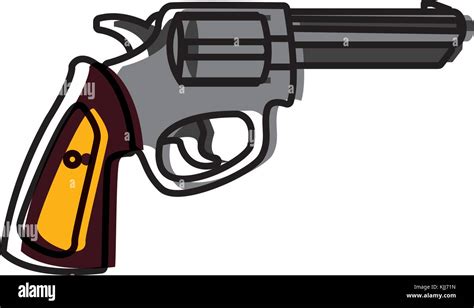 classic handgun weapon stock vector image and art alamy