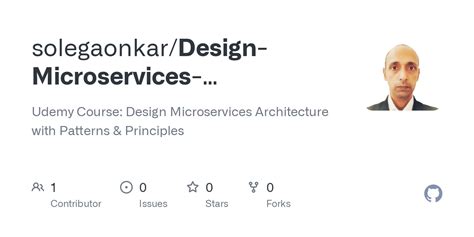 Github Solegaonkardesign Microservices Architecture With Patterns Principles Udemy Course