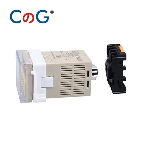 ★cg Dh48s S Programmable Double Time Delay Relay Repeat Cycle Spdt With Socket Voltage Dc12v