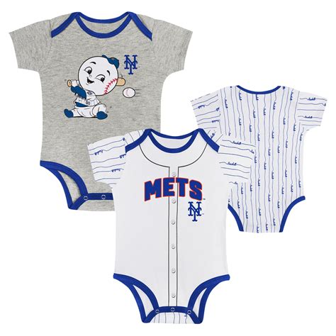 Infant New York Mets Play Ball 2 Pack Bodysuit Set