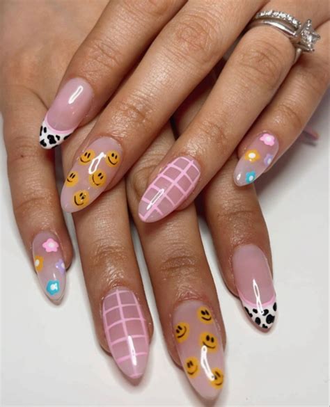 Cute Nail Inspo Nails Cow Nails Short Acrylic Nails Designs